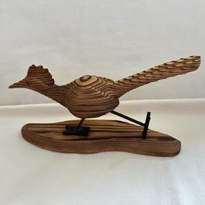 Vintage | Accents | Vintage Carved Wood Roadrunner Figurine | Poshmark